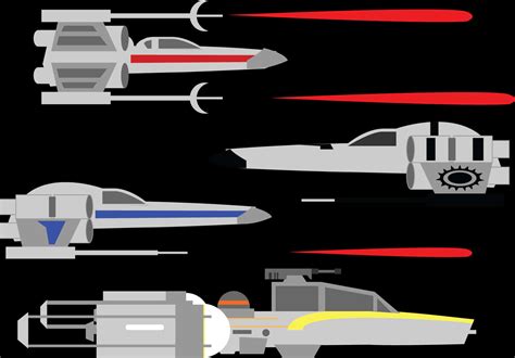 Download Star Wars Spaceships Vector Art