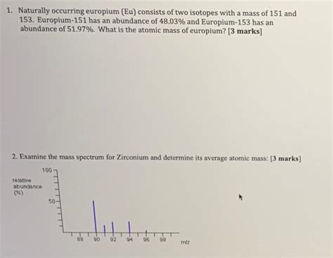 Solved 3 Prepare A Graph With Atomic Number On The