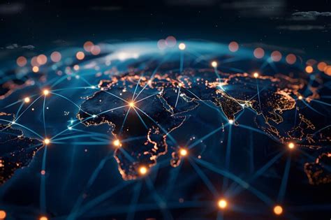 Global Network Connectivity Concept Illustration Premium Ai Generated Image