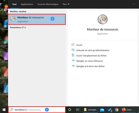 Visualiser Lutilisation Du Processeur Cpu Dans Windows Le Crabe Info