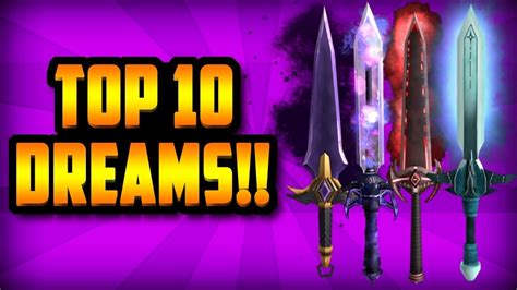 Top 10 Dream Knives Roblox Assassin Youtube