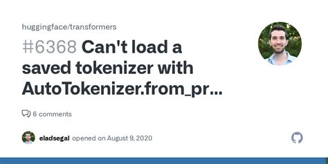 can t load a saved tokenizer with autotokenizer from pretrained without