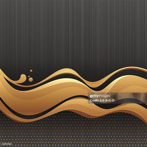 Vector Stream Waves On Metal Texture Background High Res Vector Graphic