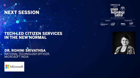 Dr Rohini Srivathsa National Technology Officer Microsoft India Digital Technology Sabha