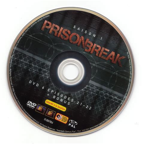 Sticker De Prison Break Saison 1 Dvd 6 Cinéma Passion