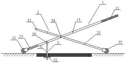 一种燃气阀门井井盖开启工具的制作方法