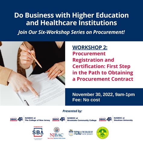 Procurement Registration And Certification November 30 2022