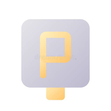 Parking Space Pixel Perfect Flat Gradient Two Color Ui Icon Stock Vector Illustration Of Hotel
