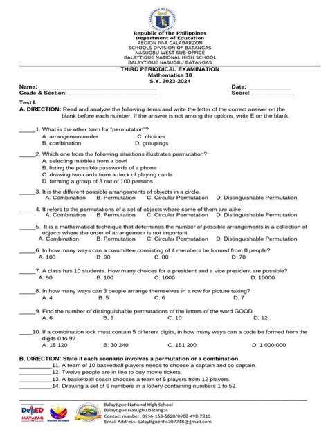 3rd qa math10 pdf