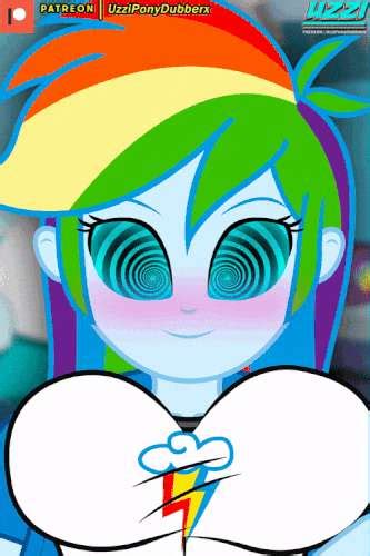HD Rainbow Dash Hypnotized Short Animation Rainbow Dash