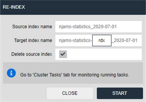 How To Re Index Existing Indexes Integration Matters Documentation