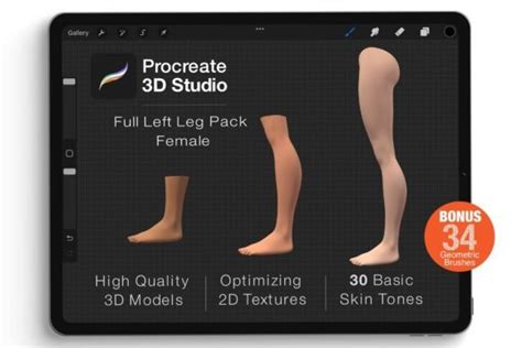Procreate D Model Right Arm Male Graphic By Tizurart Creative Fabrica