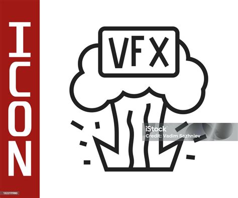 在白色背景上隔離的黑線 Vfx 圖示向量向量圖形及更多亮粉圖片 亮粉 仙女 休閒遊戲 Istock