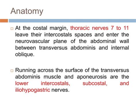 Ultrasound Guided Transversus Abdominis Plane Tap Block Pptx
