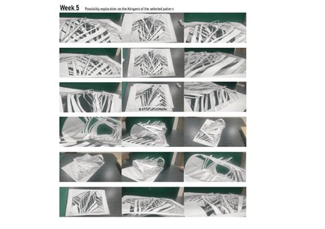 Kirigami Pattern Experimentation Soad School Of Architecture And Design