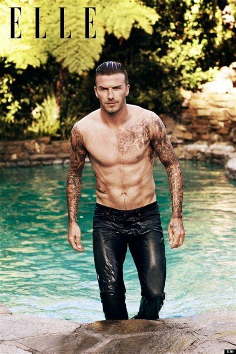David Beckham Elle Magazine Cover Unveiled Huffpost Uk