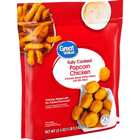 Great Value Breaded Fully Cooked Popcorn Chicken Oz — Easybins Lupon