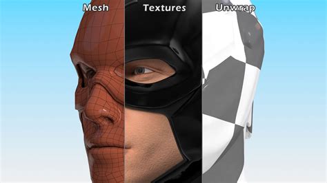 Character Superhero Head 3d Model 79 3ds Blend C4d Fbx Max Ma Lxo Obj Free3d
