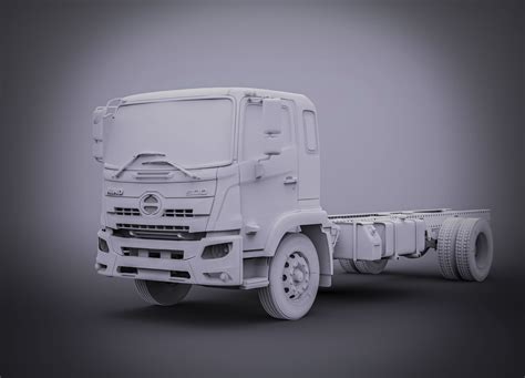 Hino 500 Gh 2023 Chassis 3d Model Cgtrader