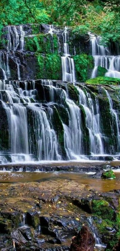 Stunning Waterfall Nature Scene Free Download
