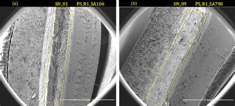 Macroscopic SEM Fractographs At High Triaxiality Level For PS Specimens