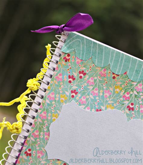 Alderberry Hill DIY Altered Notebook With Mini File Folders