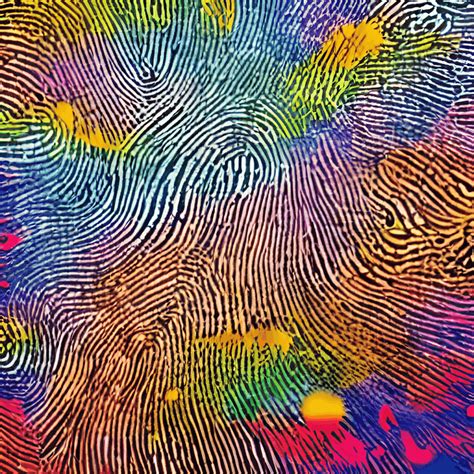 Fingerprint And Words Colorful Rain Clouds In Sky · Creative Fabrica