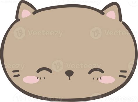 Cute Cat Head Element 9599300 Png