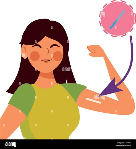 Woman With Contraceptive Implant Stock Vector Image And Art Alamy