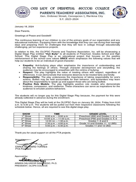 Ptaltpdigital Stage Play Revised Edited V3 Sgdmss Pdf Bullying