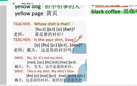 新概念英语一lesson11 Is this your shirt这是你的衬衫吗和lesson12练习 哔哩哔哩