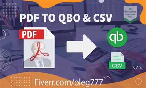 Convert Bank Statement Pdf To Qbo And Pdf To Csv By Oleg Fiverr