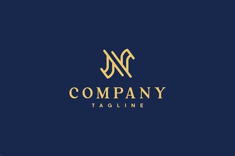 Premium Vector Initial N Logo With A Simple Vintage Look