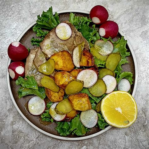 Немецкий салат с языком - Тёрки на кухне