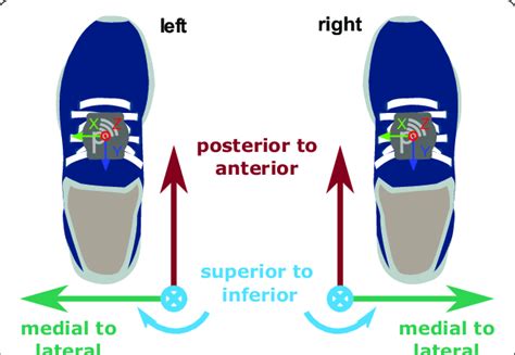 Shoe Body Frame Coordinate System Definition With Imu Sensors