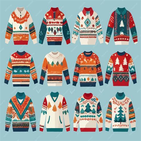 Premium Vector Sweater Patterns Vector