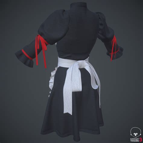 Artstation Marvelous Designer Clothes Nier Automata Outfit Game