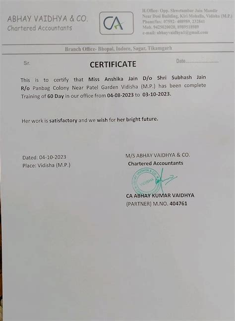 Anshika Jain On Linkedin My Achievement I Have Done My Internship As A