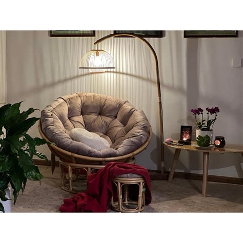 Ghế Lười Thư Giãn Papasan Giả Mây Phòng Ngủ Cho Bé 1m2 Decor Ban Công