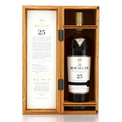 Macallan 25 Year Old Sherry Oak 2021 Release Whisky Auctioneer