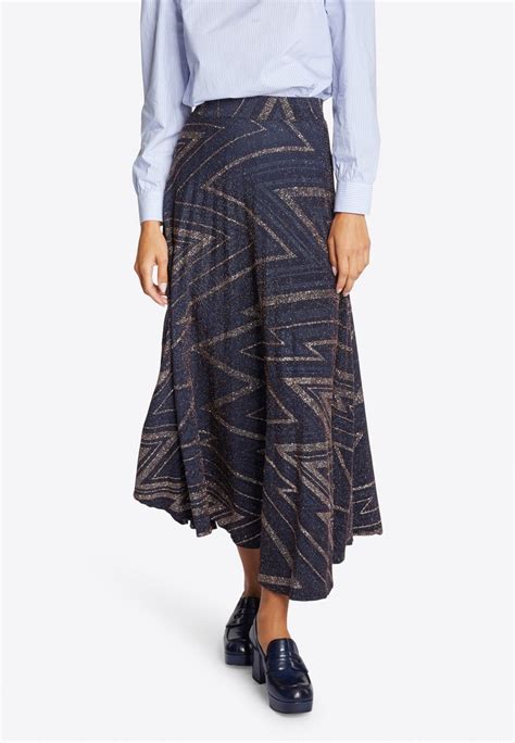 Rich And Royal Plissee Mit Lurex Pleated Skirt Originalmulti