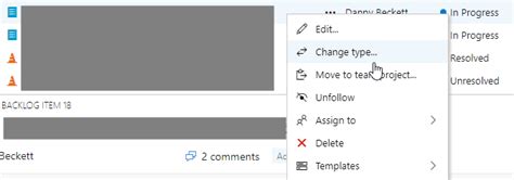 Tfs Workitem TFS Change Work Item Type From Product Backlog Item To Task How To