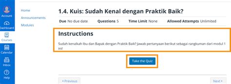 Cara Mengerjakan Kuis Di Lms Cerita Praktik Lms Guru