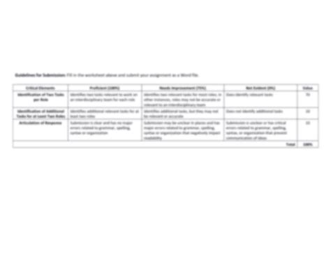 SOLUTION Module Three Worksheet Assignment Guidelines And Rubric Studypool