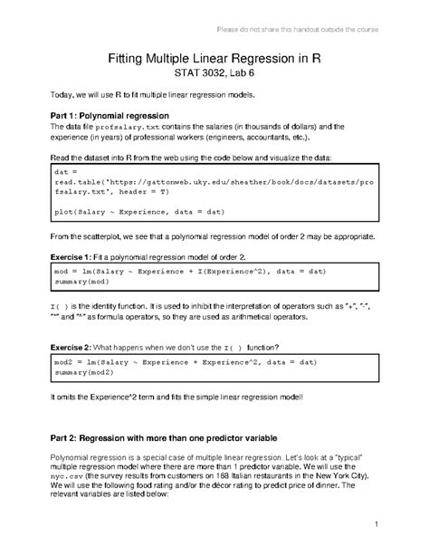 Lab Worksheet Please Do Not Share This Handout Outside The Course