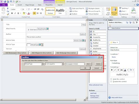 matt s sharepoint blog creating views and buttons or tabs in infopath 2010