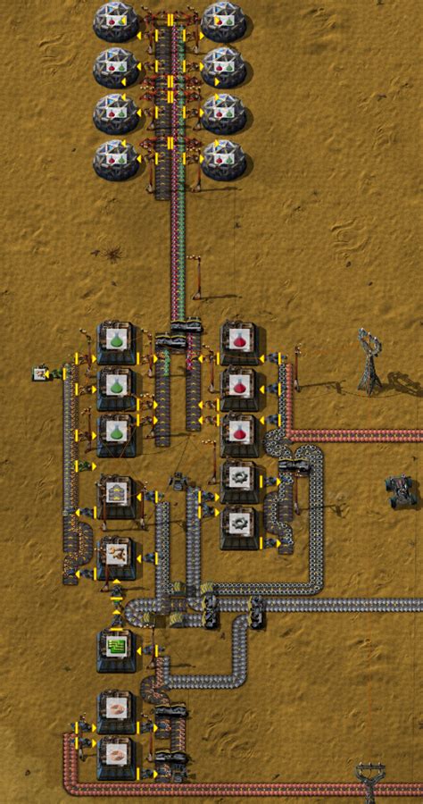 Red Green Science Compact Design R Factorio
