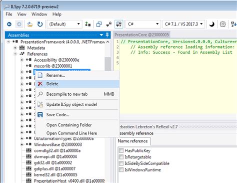 How To Remove Some Of References From Assembly Issue Icsharpcode Ilspy Github