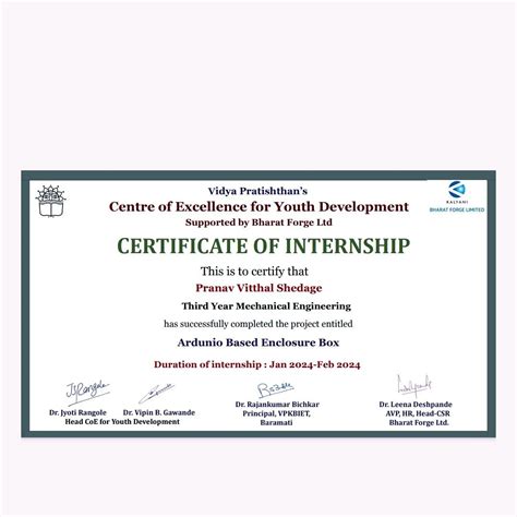 pranav shedage on linkedin internship arduino electronics