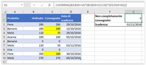 Excel Come usare SOMMA PIÙ SE e SOMMA SE con criteri multipli